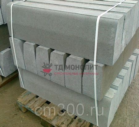 Бордюр 1000х300х150 (БР 100.30.15) Дорожный Серый, купить тротуарная ...