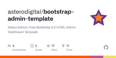Github Asterodigitalbootstrap Admin Template Astero Admin Free Bootstrap 53 Html Admin