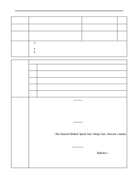 23cs21t1 Advanced Data Structures And Algorithm Analysis Pdf Time