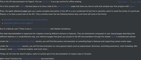 Added Eigen3 Document By Xjkdev · Pull Request 1717 · Freecodecamp