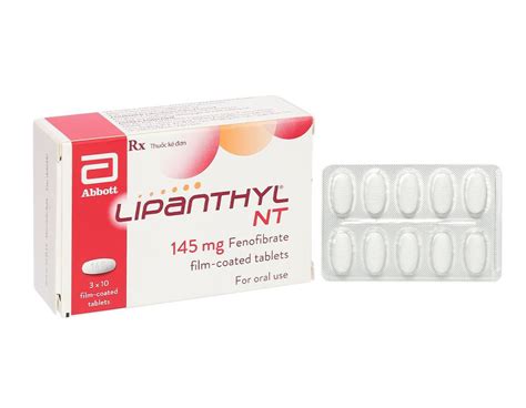 Thuốc Lipanthyl Nt 145 Mg điều Trị Tăng Mỡ Máu Hộp 3 Vỉ X 10 Viên