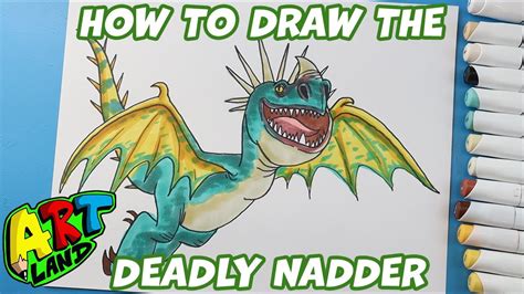 How To Draw A Deadly Nadder How To Train Your Dragon Youtube