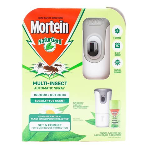 Mortein Naturgard Multi Insect Automatic Diffuser Kit Eucalyptus 152g