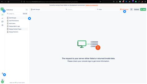 internal server error at ` forest authentication callback` · issue 94