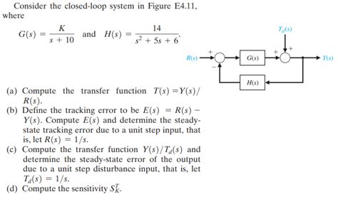 solved consider the closed loop system in figure e4 11