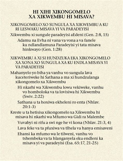 Ku Vumba Nkulumo Leyi Nga Ni Tinhla Ta Xisekelo — Watchtower Layiburari