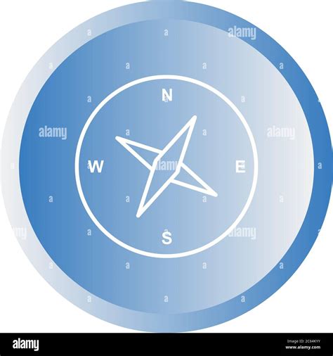 Unique Compass Vector Line Icon Stock Vector Image And Art Alamy