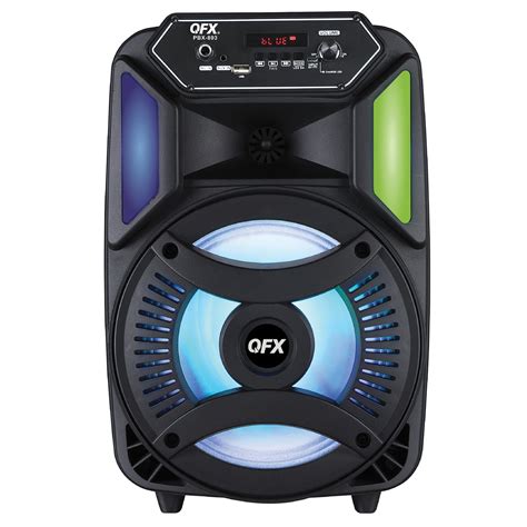 Qfx Pbx 803 8 In Portable Bluetooth Speaker With Remote 17 Watt