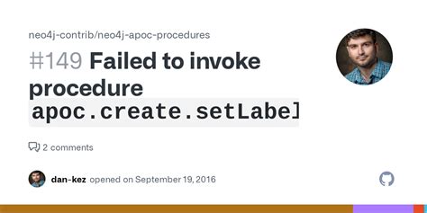Failed To Invoke Procedure Apoc Create SetLabels Issue Neo J Contrib Neo J Apoc