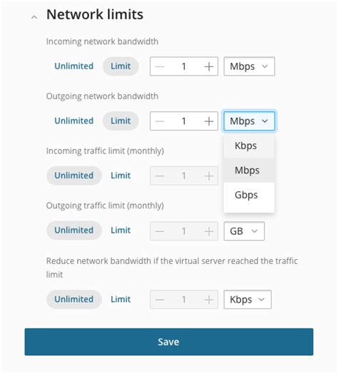 Limiting Users Network Traffic And Bandwidth SolusVM Documentation