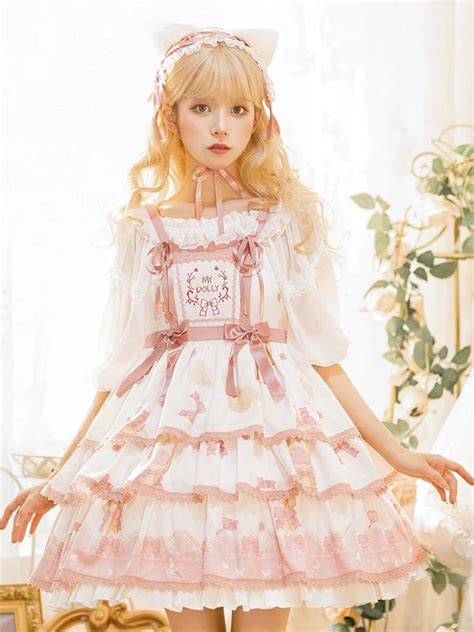 Sweet Lovely Tiered Camisole Lolita Dress Lolita Glow