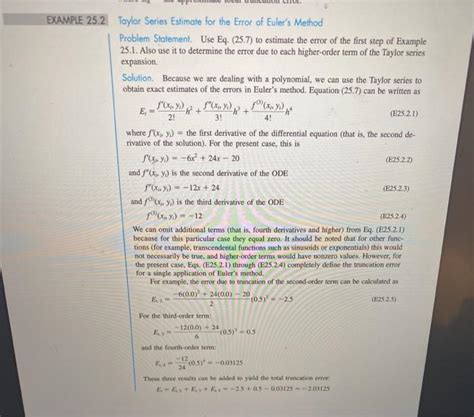 Solved Example 251 Eulers Method Problem Statement Use