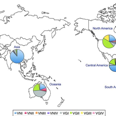 Geographical Distribution Of The Major Molecular Types Within The