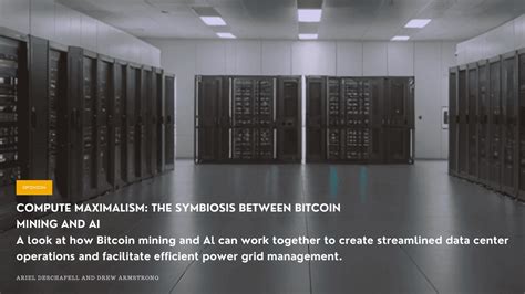 Compute Maximalism The Synergy Of Bitcoin Mining And Ai Hydra Host