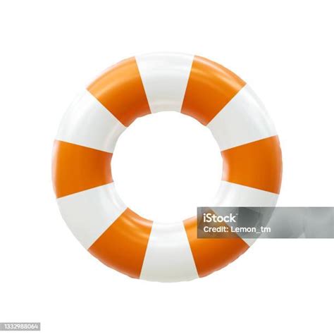 인명 구조 또는 인명 구조 벨트 지원 물체와 흰색 비상 해상 Sos 안전 배경에 고립 된 구명 부표를 구하기위한 안전 반지 3d 렌더링 수영장 스포츠 경기장에 대한 스톡