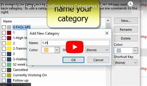 How To Set Up Color Coding Using Categories Classic Outlook On Windows Turner Time