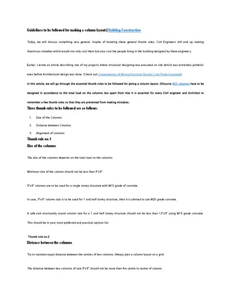 Pdf Guidelines To Be Followed For Making A Column Layout Dokumen Tips