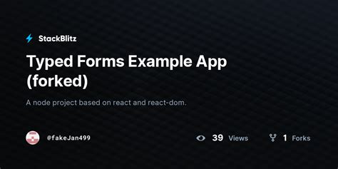 typed forms example app forked stackblitz