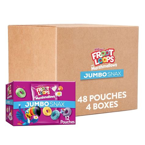 Kellogg S Jumbo Snax Froot Loops Cereal Snacks Lunch Box