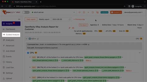 how cpu time is spent inside go s etcd server using openresty xray