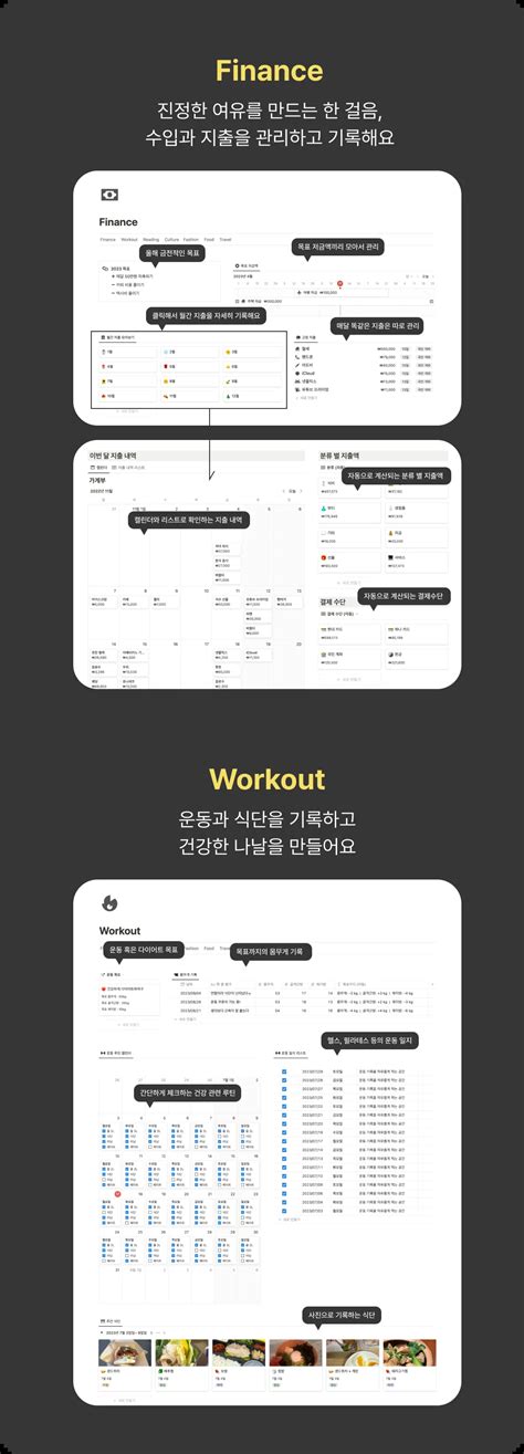2025ver 갓생을 위한 노션 올인원 템플릿 Set 크몽
