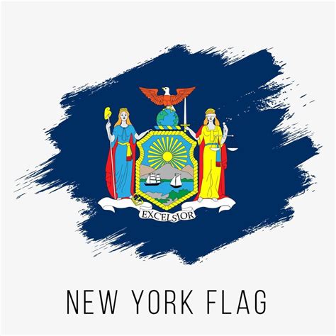 Usa State New York Grunge Vector Flag Design Template 18811266 Vector