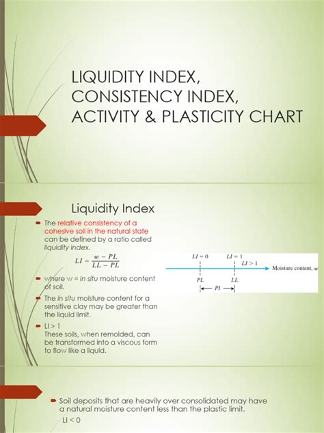 23 Liquidity Index Consistency Index 82021 Pdf Civil Engineering