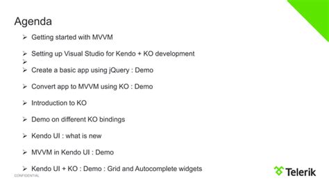 Slides Of Webinar Kendo Ui And Knockoutjs Web Development Internet