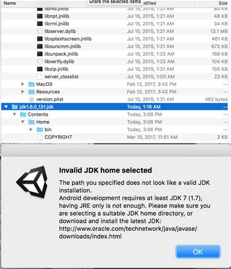 Invalid Jdk Home Selected Issue Android Runity3d