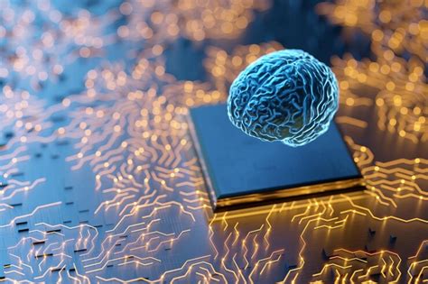 Premium Photo Neurochip Neuro Interface Artificial Brain Artificial