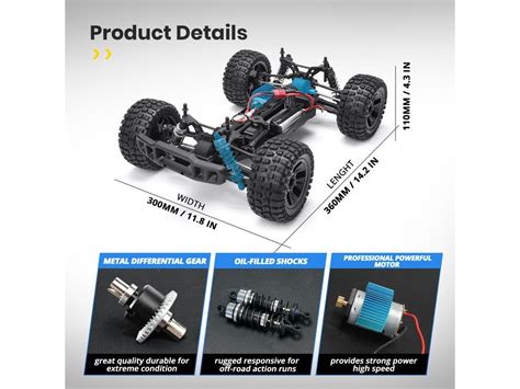 Deerc 9200e High Speed Rc Cars 110 Large Scale 48 Kmh 4wd 24ghz