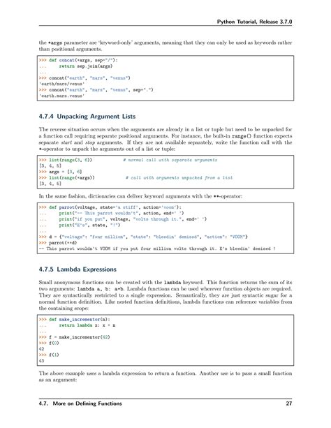 Python Notes NOTES The Args Parameter Are Keyword Only Arguments Meaning That They Can