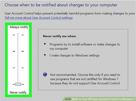 How To Turn Off User Account Control In Windows 7 14 Steps