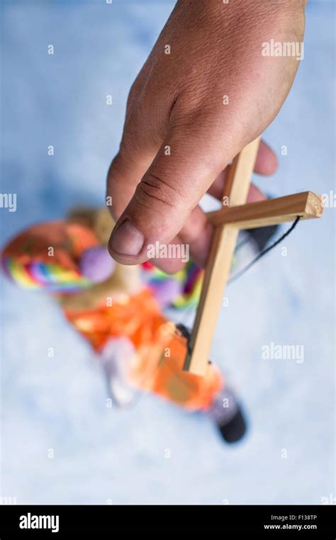 Hand With Puppet Stock Photo Alamy