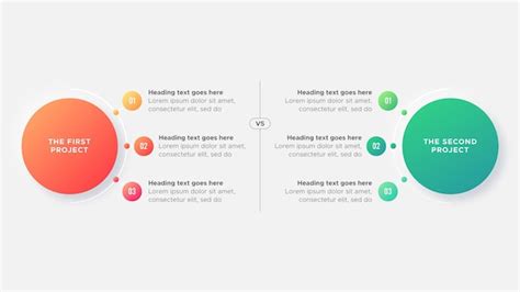 Premium Vector Process Workflow Features Options Comparison Chart