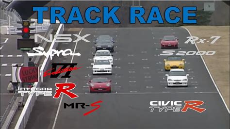 Eng Cc Track Race 66 Mr S Vs Civic Vs Integra Vs S2000 Vs Evo6 Vs
