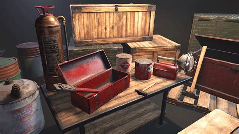 LEAKED GAME ASSETS Retro Industrial Props