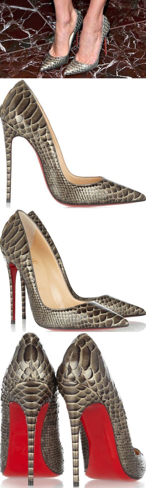 Karlie Finished Off Her Look With A Pair Of So Kate” Python Pumps From