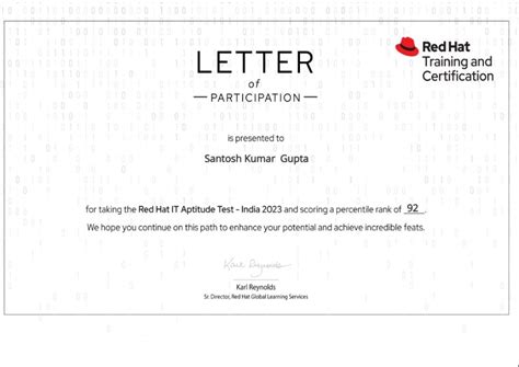 santosh gupta on linkedin redhatcertification globallearning