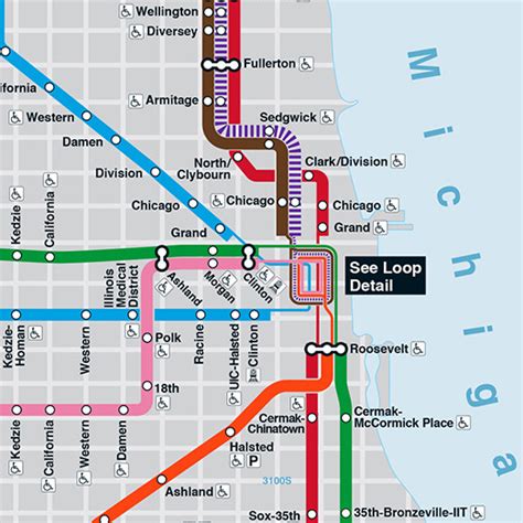 Chicago Cta Loop Map Chicago L Metro Wiki Fandom