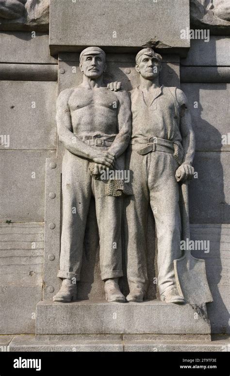 Sculptures Of Manual Workers Stokers And Engineers Or Working Class Sculptures Of Manual Workers Stokers And Engineers Or Working Class