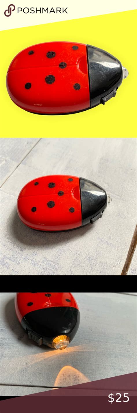 80s Ladybug 🐞 Lucky Flashlight Daimon Light Works Made In Germany Light Works Flashlight