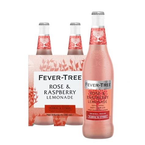 Buy Fever Tree Rose And Raspberry Lemonade Drink 4 X 200 Ml توصيل