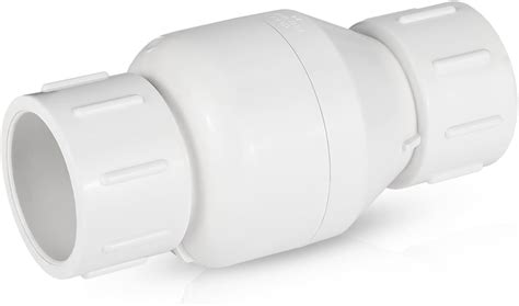 Pack Of 1 Efield 1 1 2 Inch Pvc Inline Check Valve