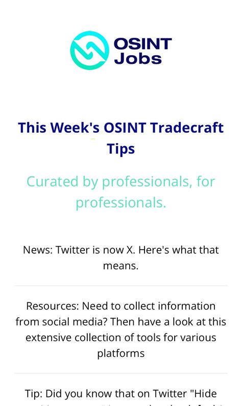 Osint Jobs On Linkedin Osint London Osintnewsletter