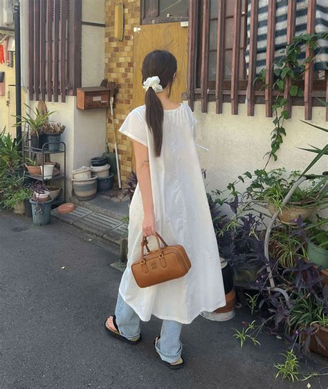 여름신상휴가🏝️ 리본 포인트 셔링 원피스 A라인 원피스2color 에이블리