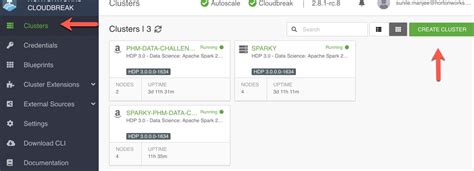 rapid launch of a hdp 3 spark cluster on aws via c cloudera