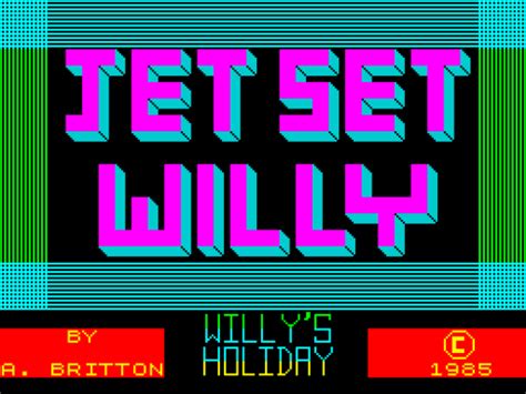 completable tape version of jet set willy willy s holiday jet set
