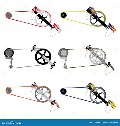 Bicycle Chain Sprocket Stock Vector Illustration Of Neffects 45425011