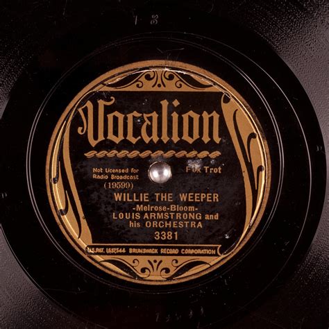 Willie The Weeper Louis Armstrong And His Orchestra Free Download